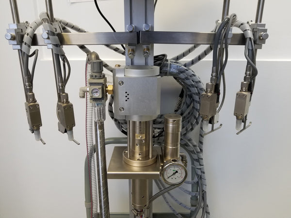 HHS C1100 cold glue system 8 chanel 4 guns included and 2 glue readers ...